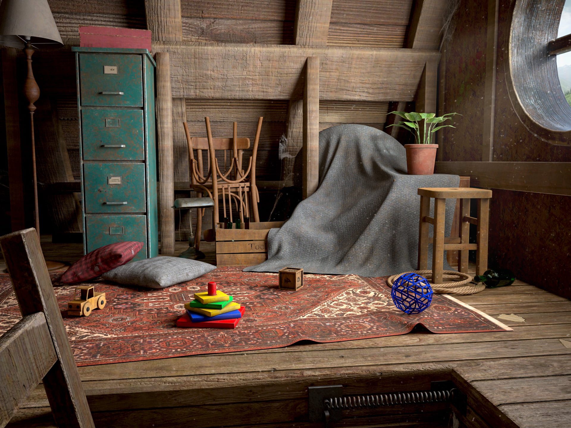 Game In The Attic | Daz 3D