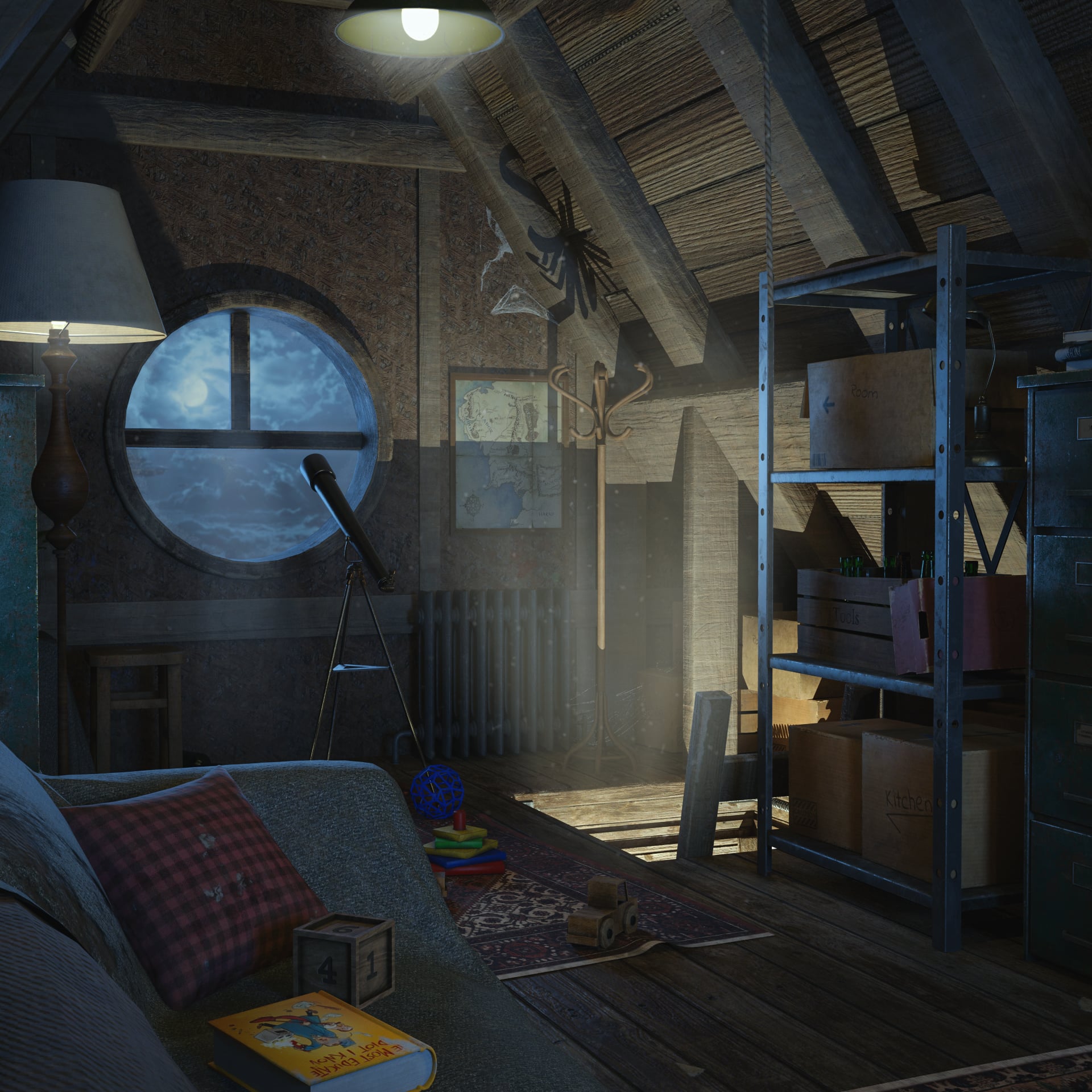 Game In The Attic | Daz 3D