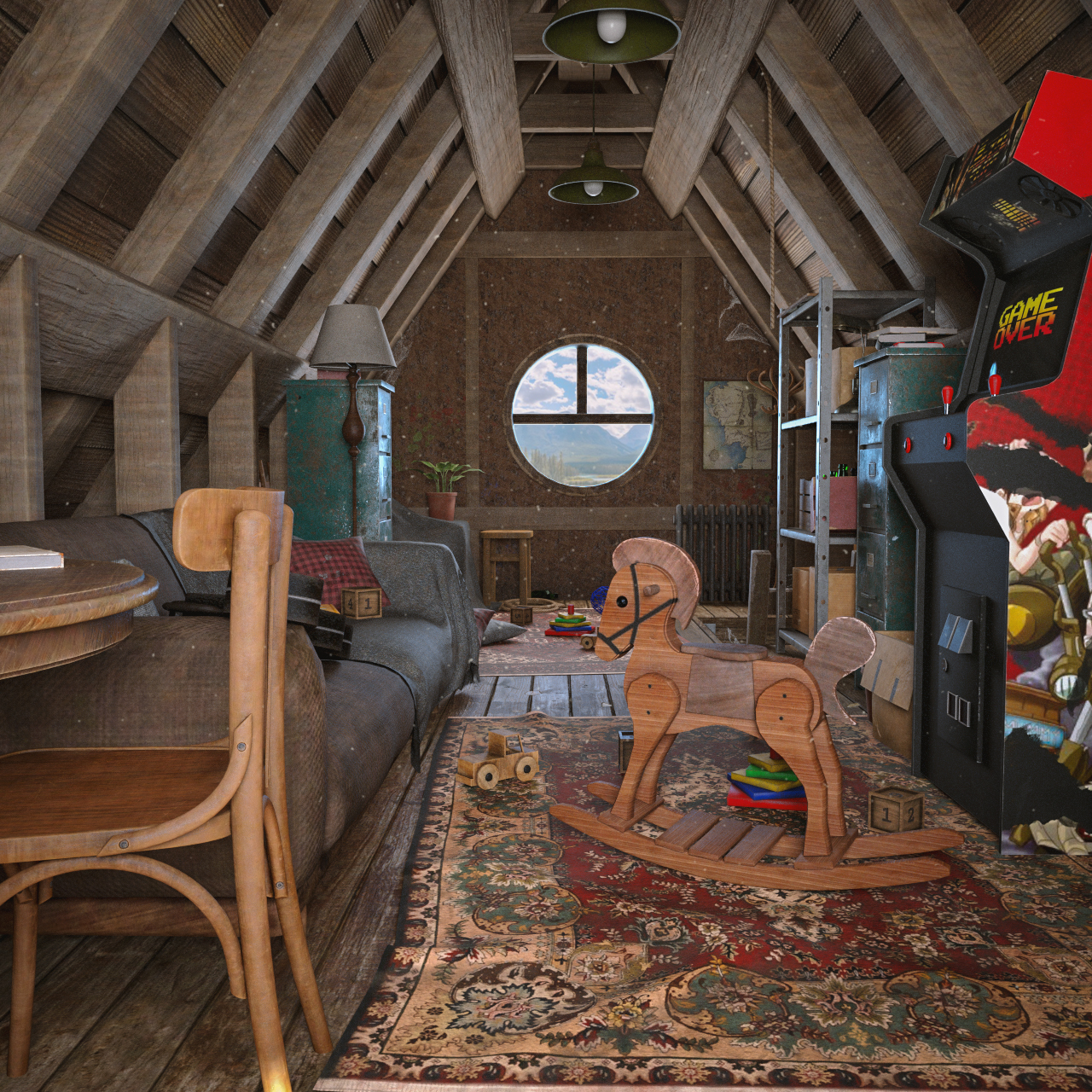 Game In The Attic | Daz 3D
