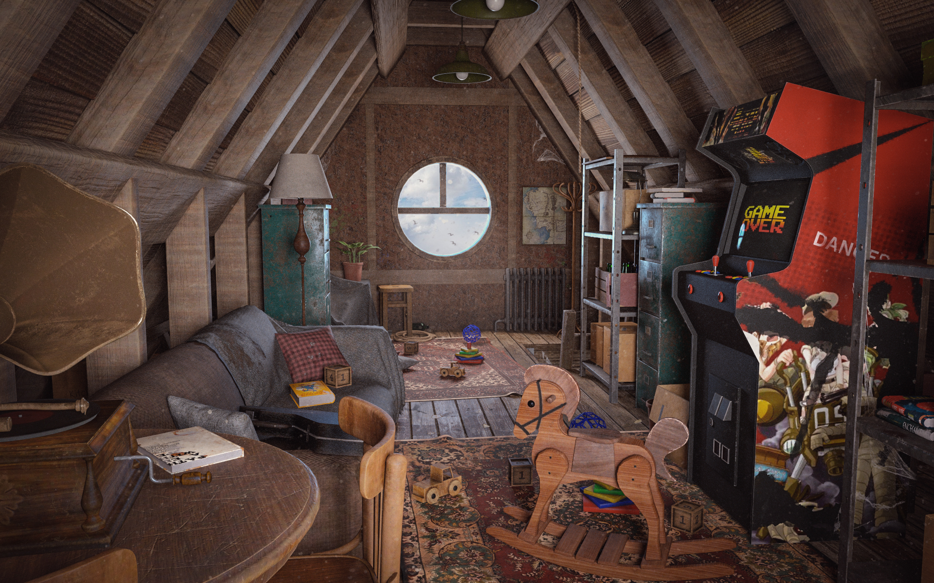 Game In The Attic | Daz 3D