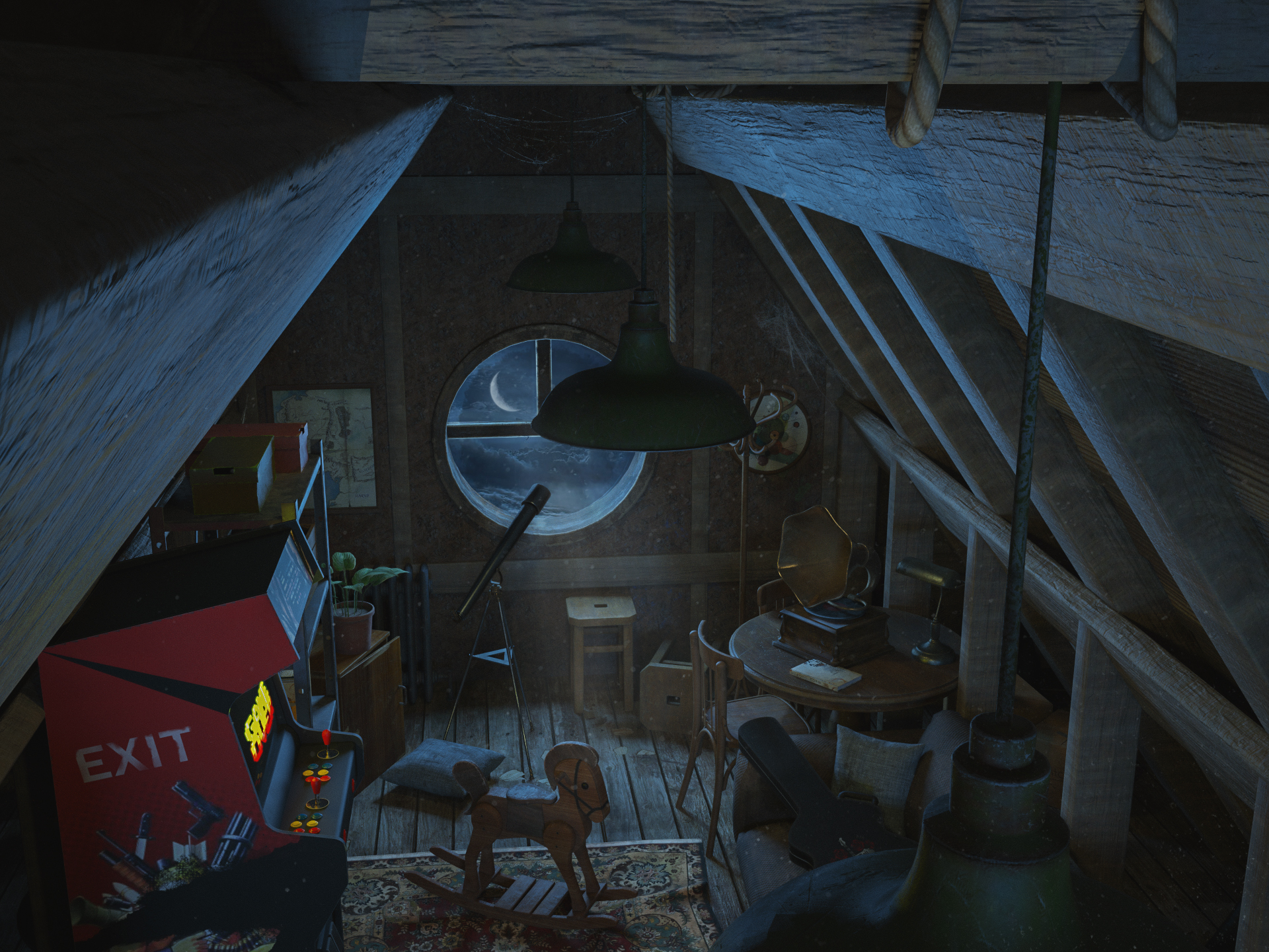 Game In The Attic | Daz 3D