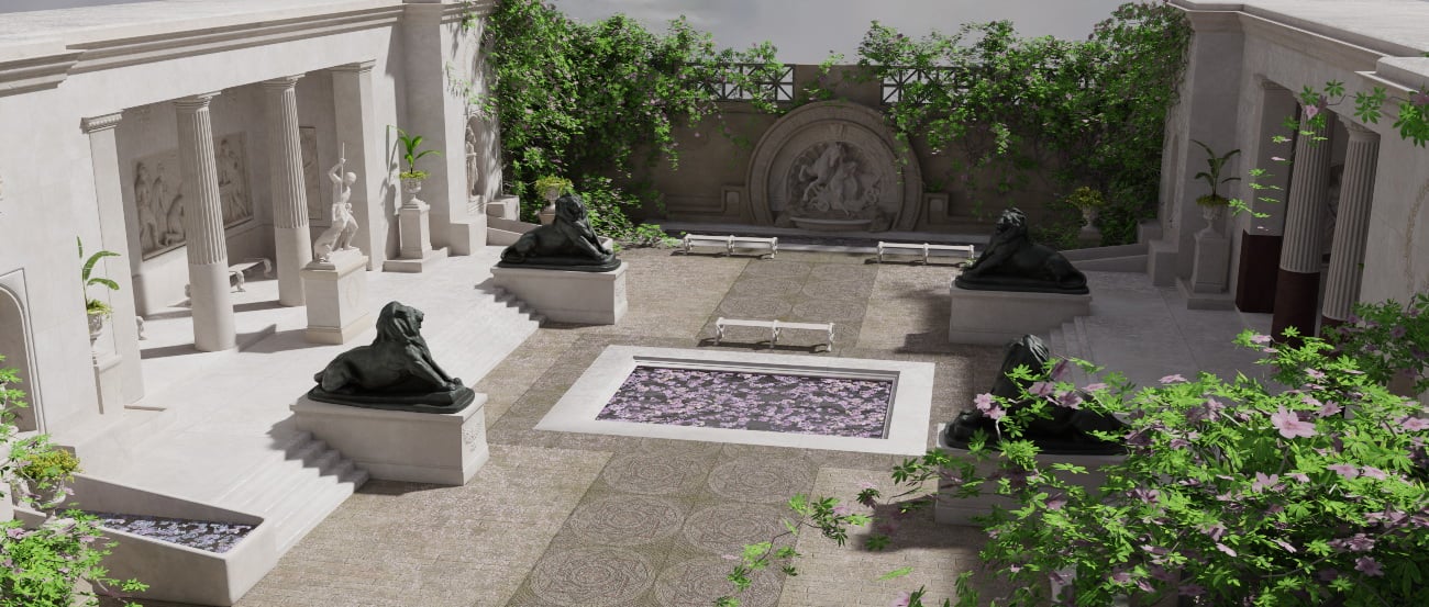 The Domus of Victory Courtyard | Daz 3D