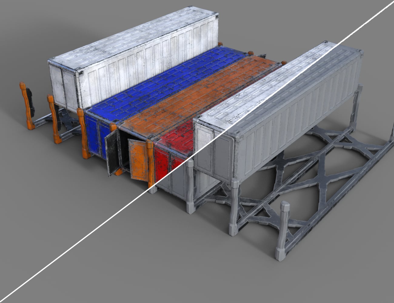 Arachnid Class - Rim Runner Cargo Set | Daz 3D