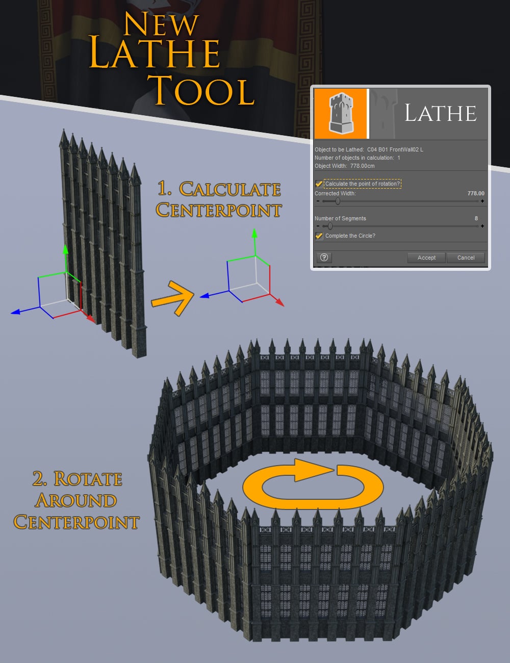 Castle Creator for Daz Studio: The Palace | Daz 3D