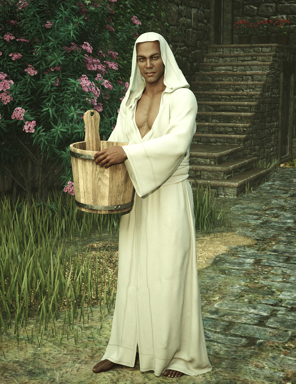 dForce SsR Cult Classic Robe for Genesis 3 and 8 | Daz 3D
