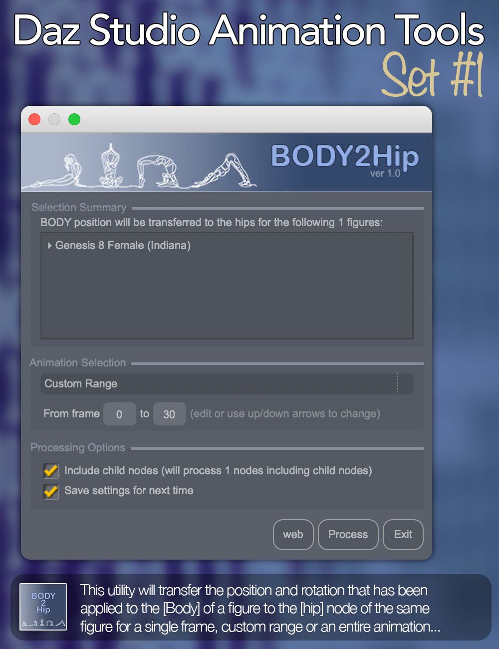 Daz Studio Animation Tools - Set 1 | Daz 3D