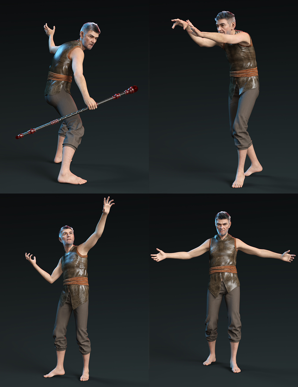 Sorcery Pose Bundle for Genesis 8 Male and Genesis 8 Female | Daz 3D