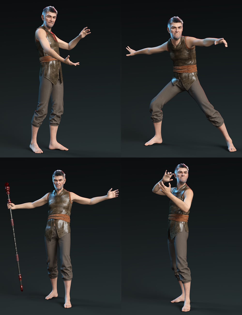 Sorcery Pose Bundle for Genesis 8 Male and Genesis 8 Female | Daz 3D