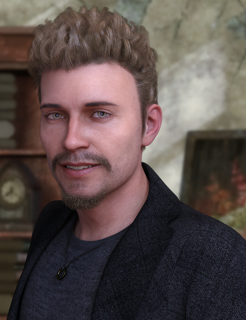 dForce Peter Hair for Genesis 8 Males | Daz 3D