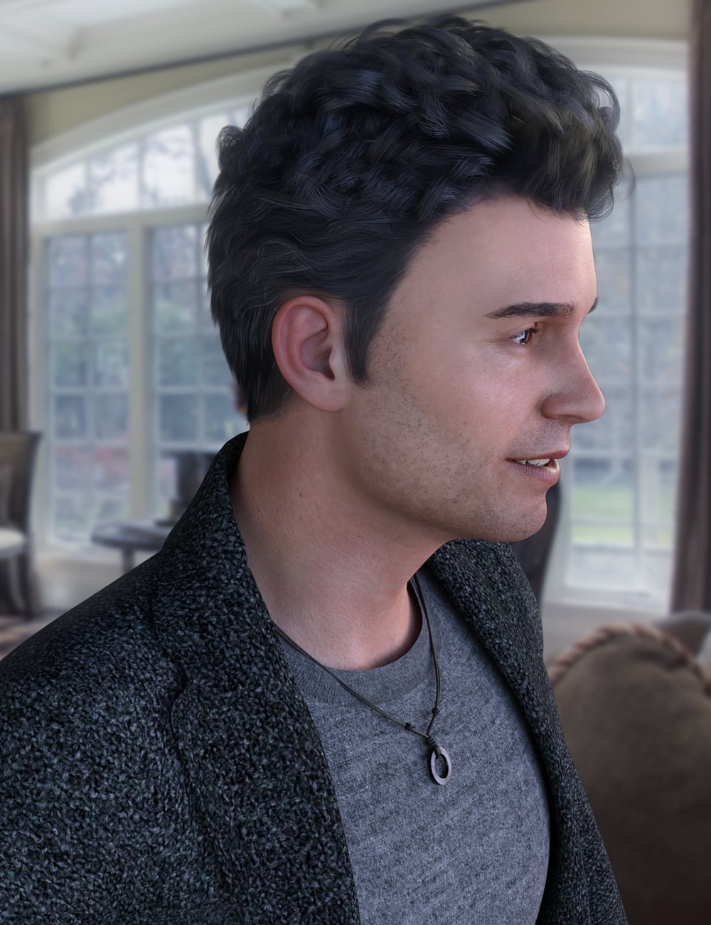 dForce Peter Hair for Genesis 8 Males | Daz 3D