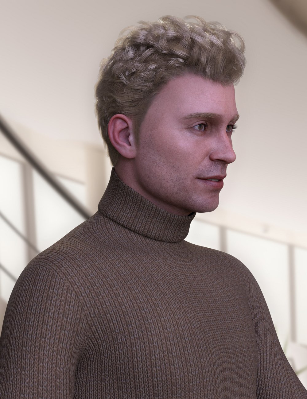 dForce Peter Hair for Genesis 8 Males | Daz 3D