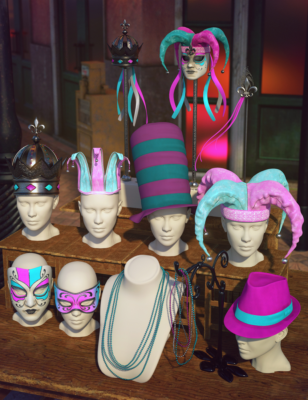 Mardis Gras Bundle | Daz 3D