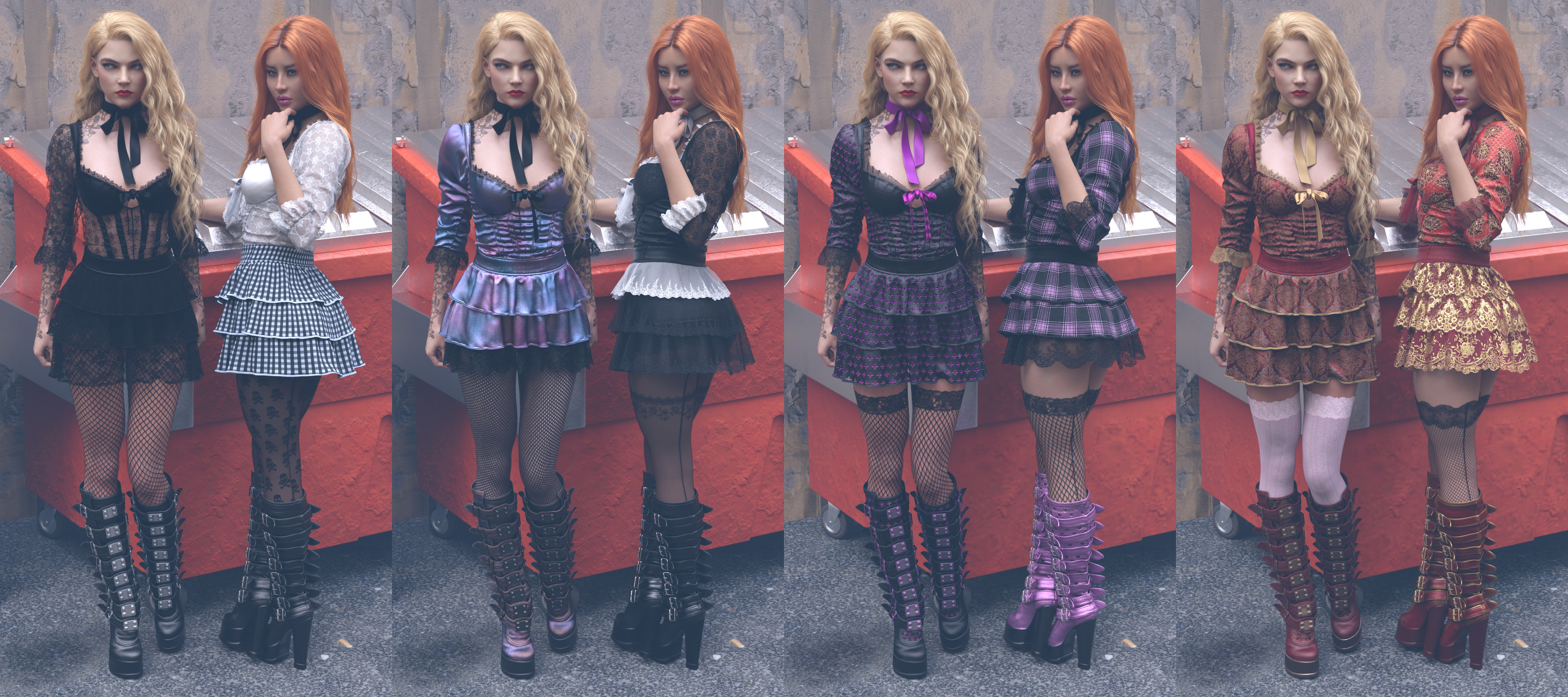 Mina Sweet Chaoz Bundle by Mousso and Linday | Daz 3D