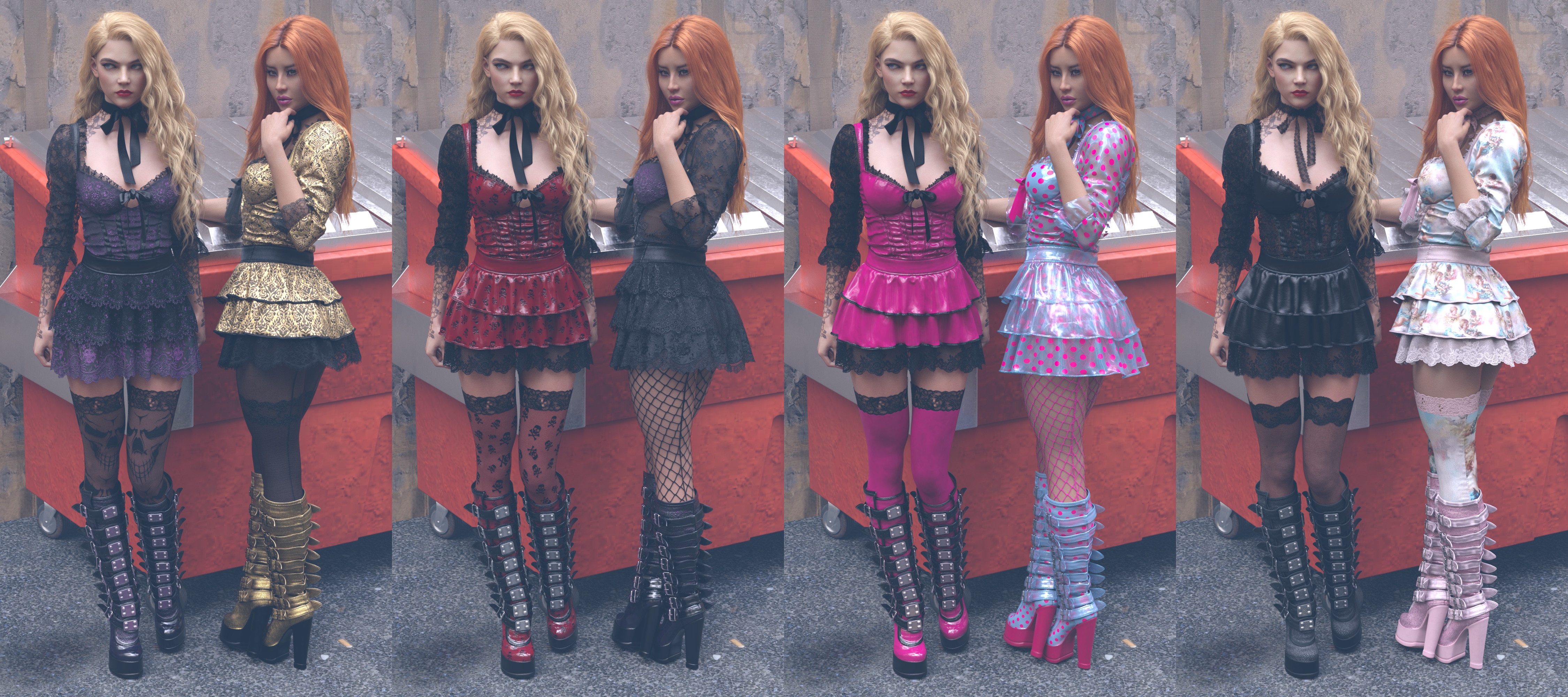 Mina Sweet Chaoz Bundle by Mousso and Linday | Daz 3D