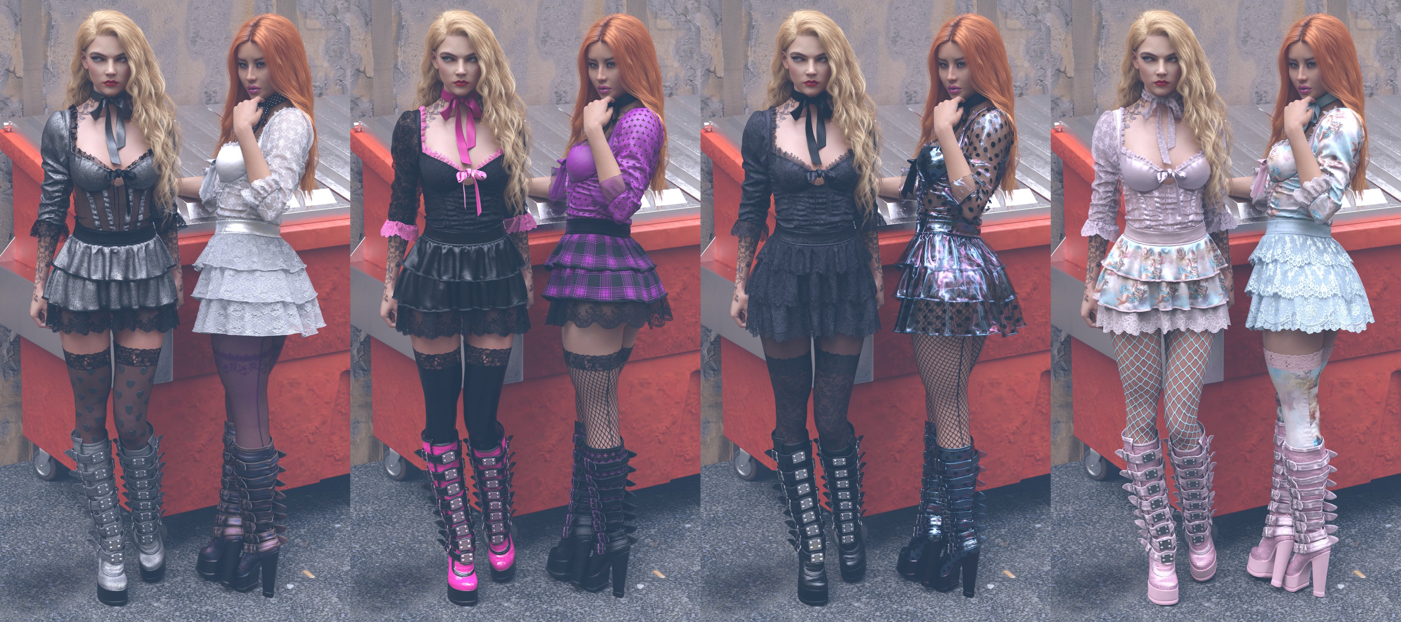Mina Sweet Chaoz Bundle by Mousso and Linday | Daz 3D