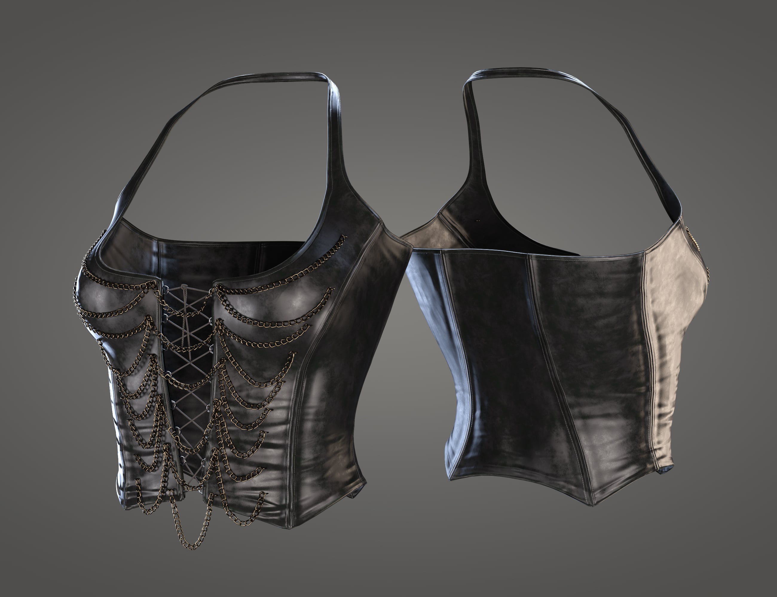 Rebel Outfit Vest for Genesis 8 Females | Daz 3D