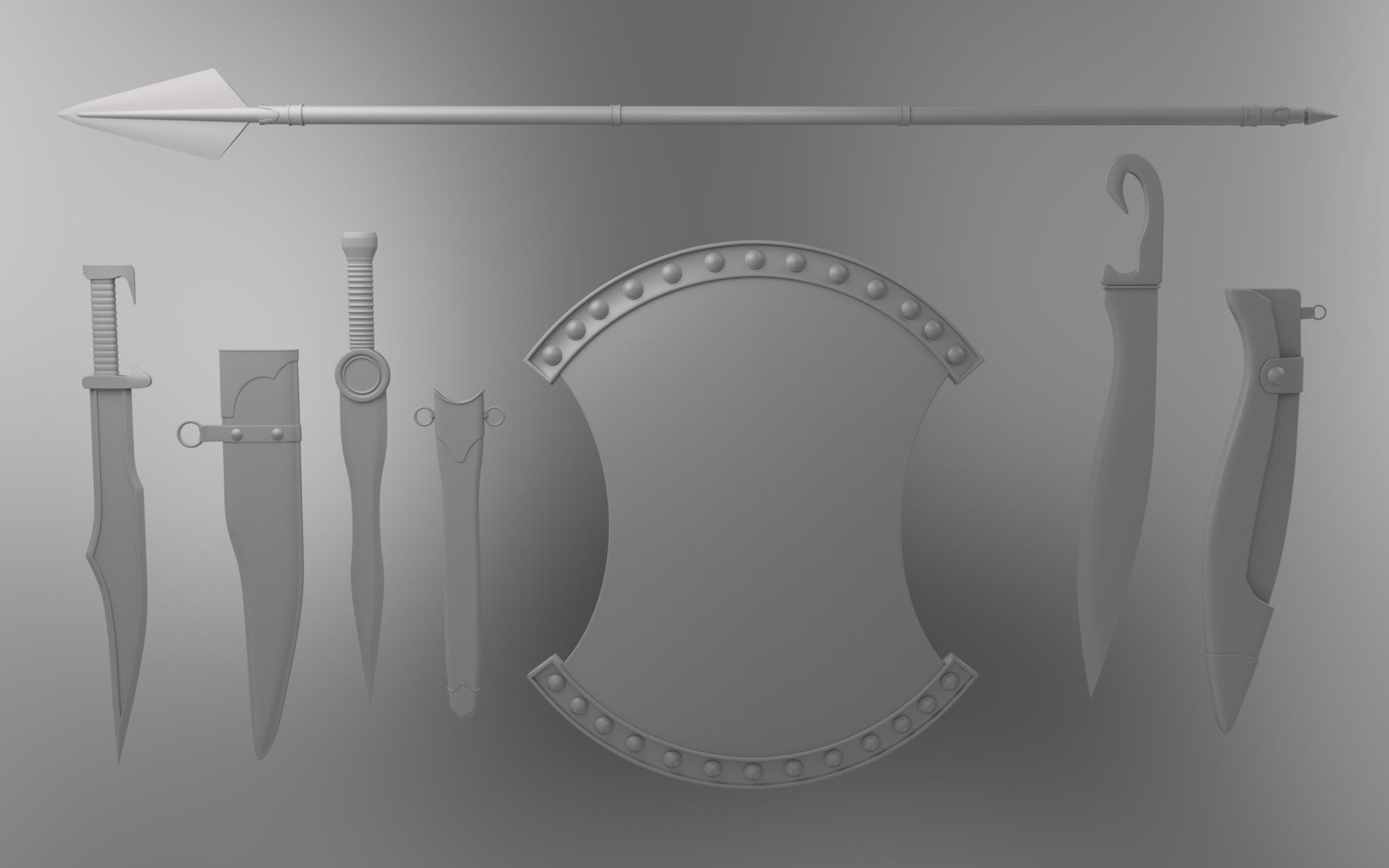 Ares Weapons for Genesis 8 and Genesis 8.1 Females | Daz 3D
