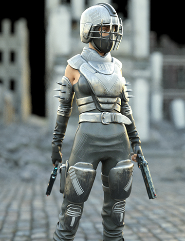 Toxic Warrior Outfit for Genesis 8.1 Females | Daz 3D