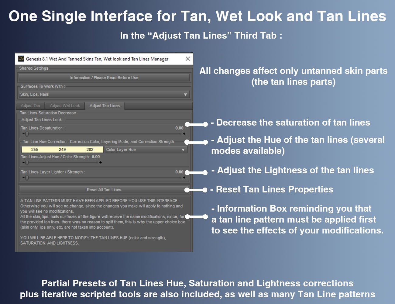 Wet and Tanned Skins for Genesis 8.1 Females | Daz 3D