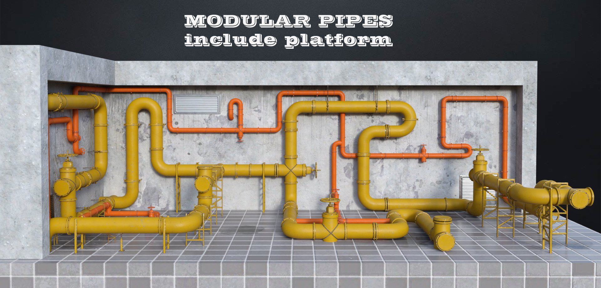 Modular Pipes | Daz 3D