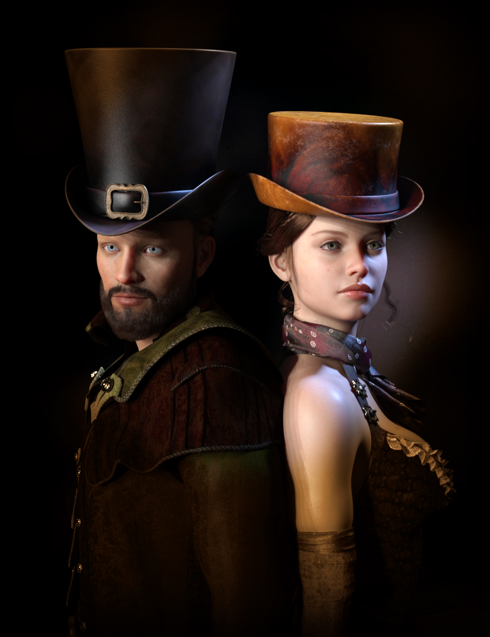 Steampunk Outlaw Bundle | Daz 3D