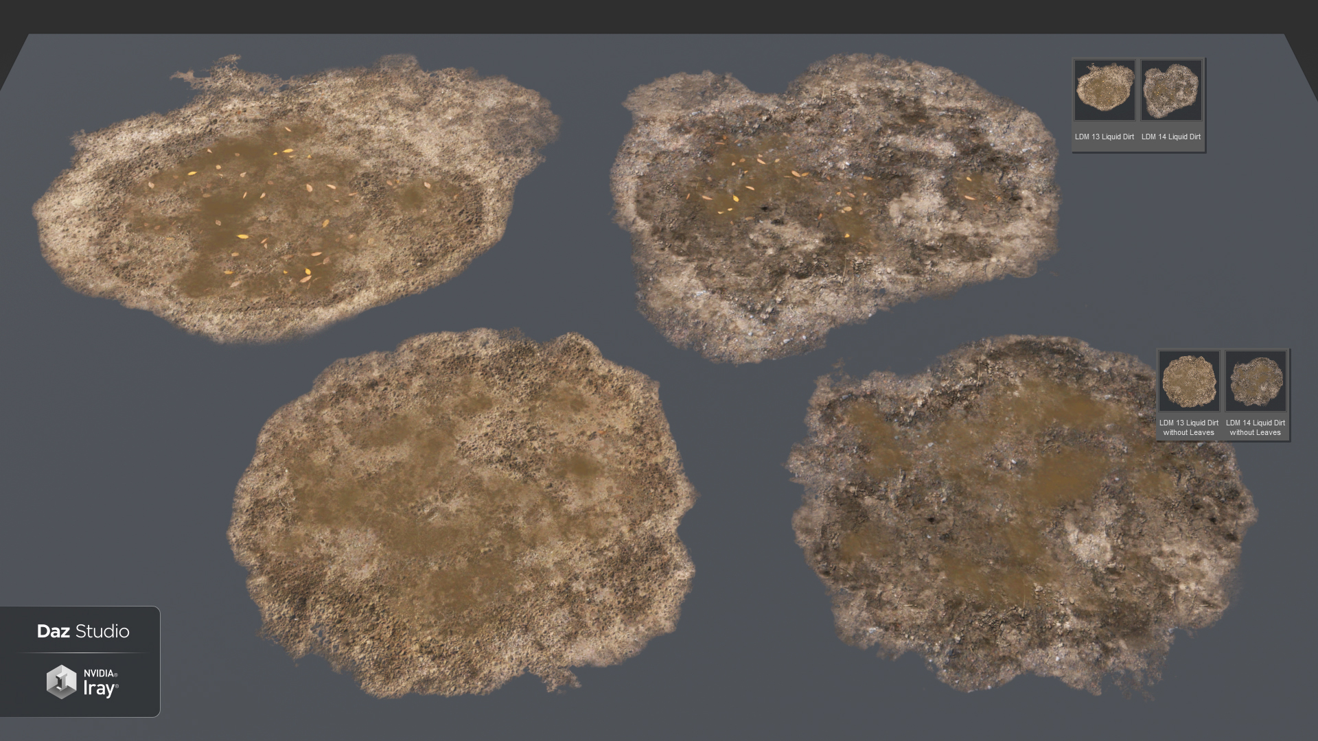 Liquid Decal Materials | Daz 3D