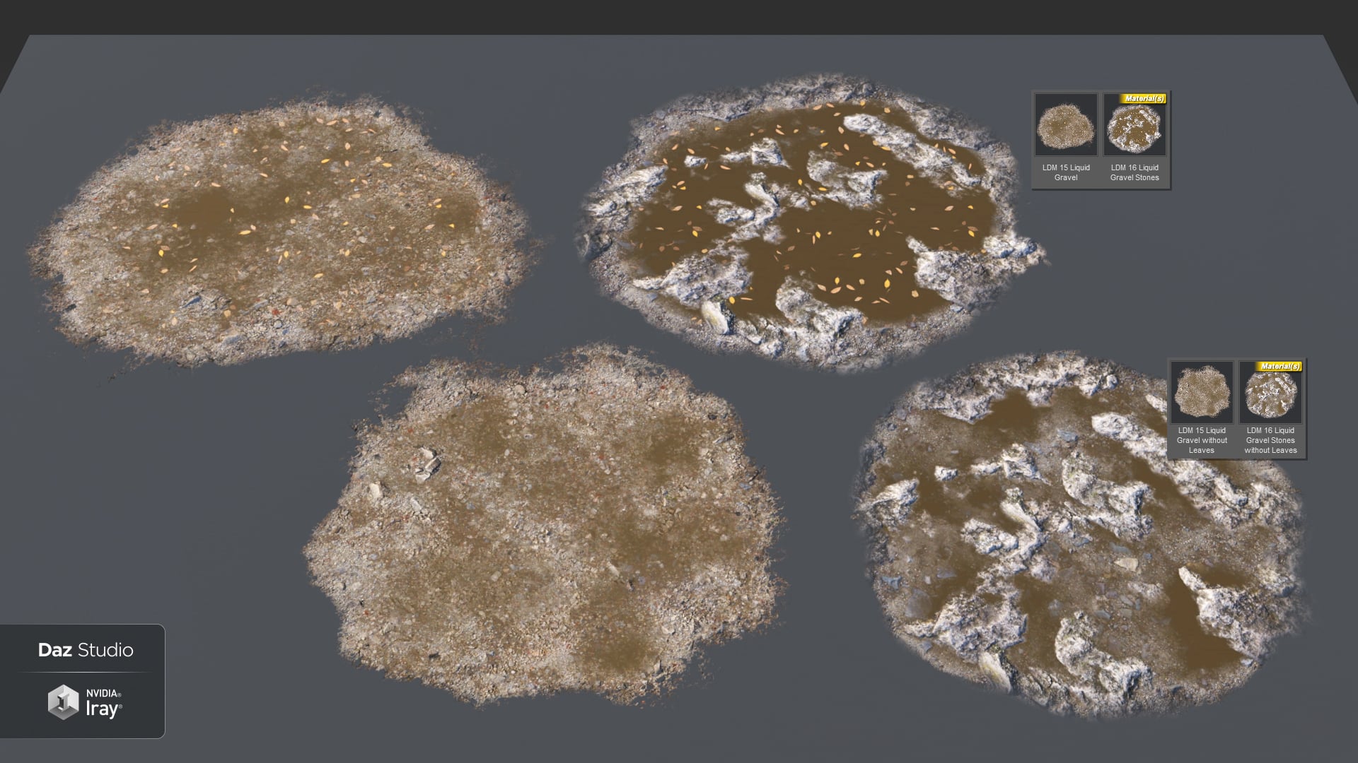 Liquid Decal Materials | Daz 3D