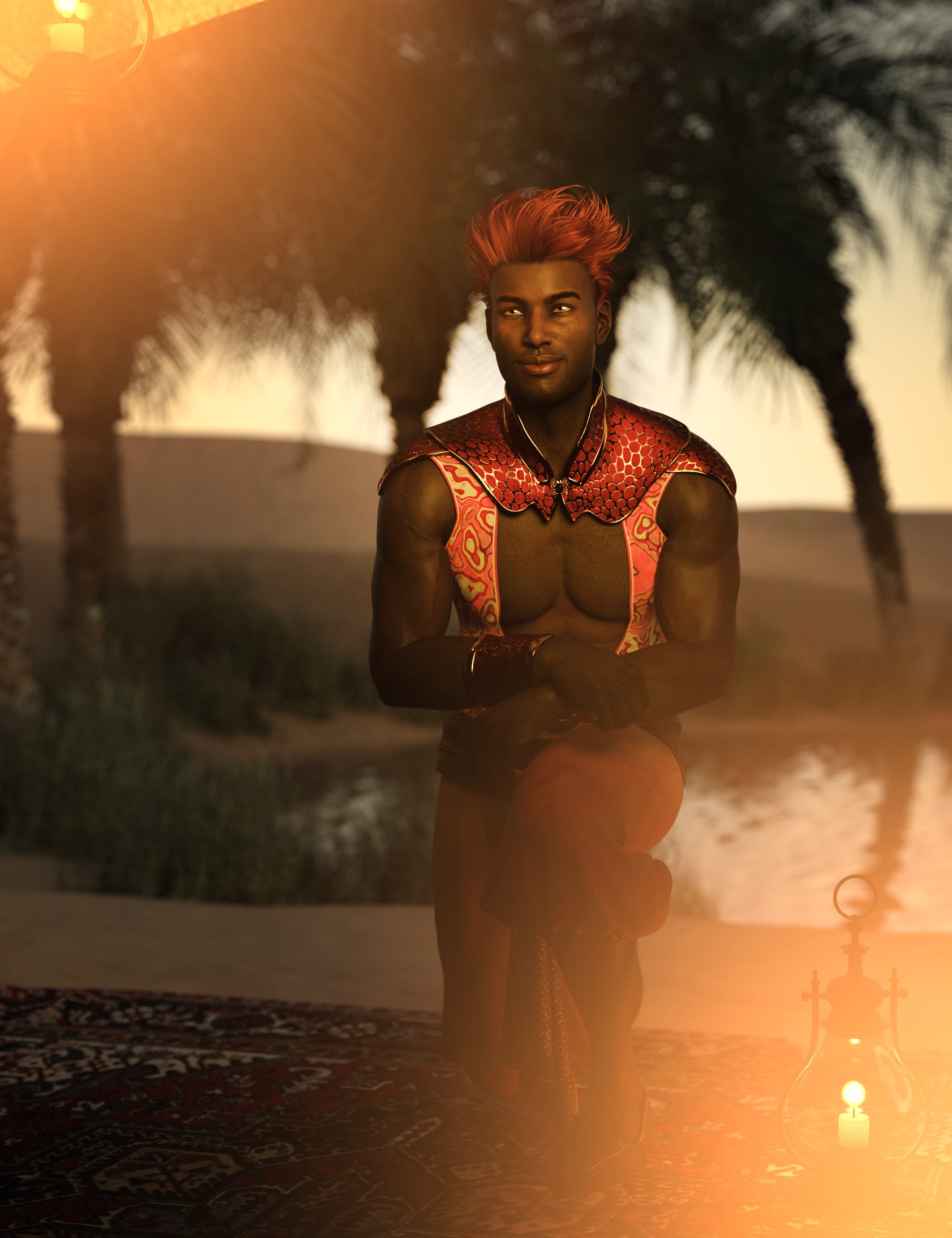 Fantasy Rogue Outfit Texture Add-on | Daz 3D