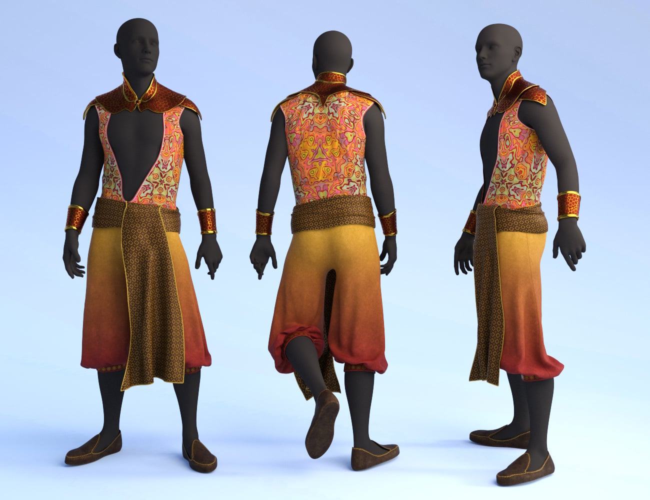 Fantasy Rogue Outfit Texture Add-on | Daz 3D