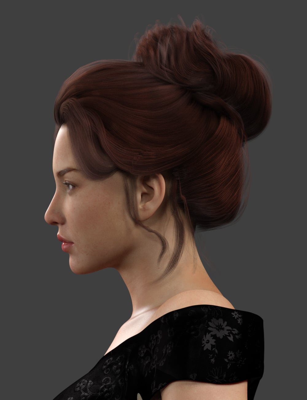 Libra Updo for Genesis 8 and 8.1 Female | Daz 3D