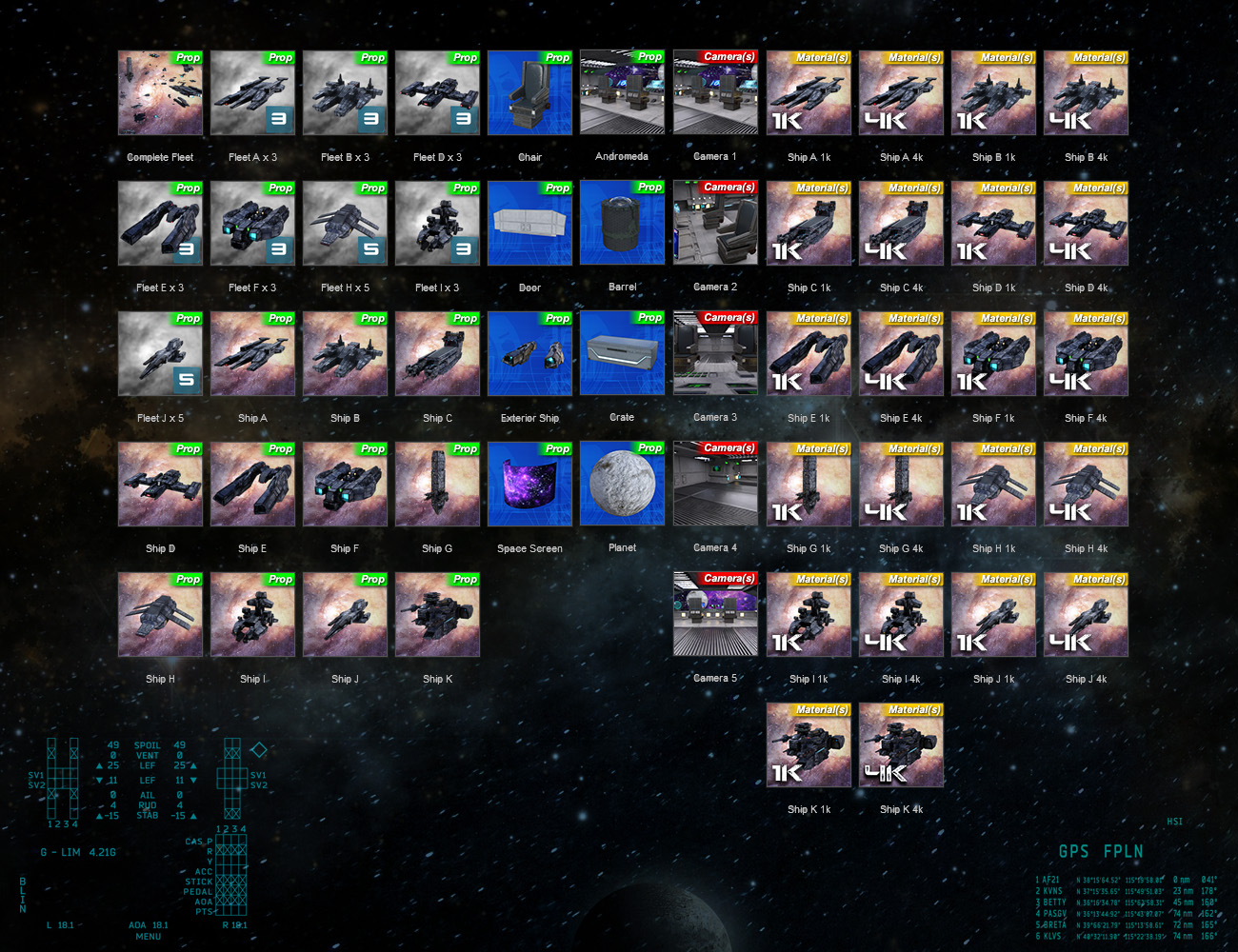 Andromeda Fleet | Daz 3D