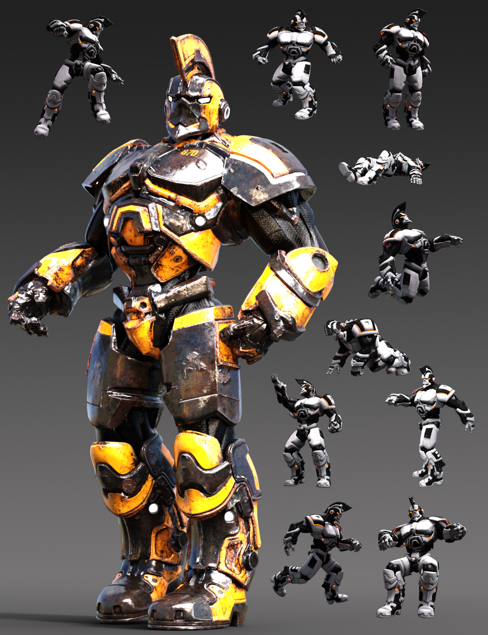 Project ARES Attitude Poses | Daz 3D