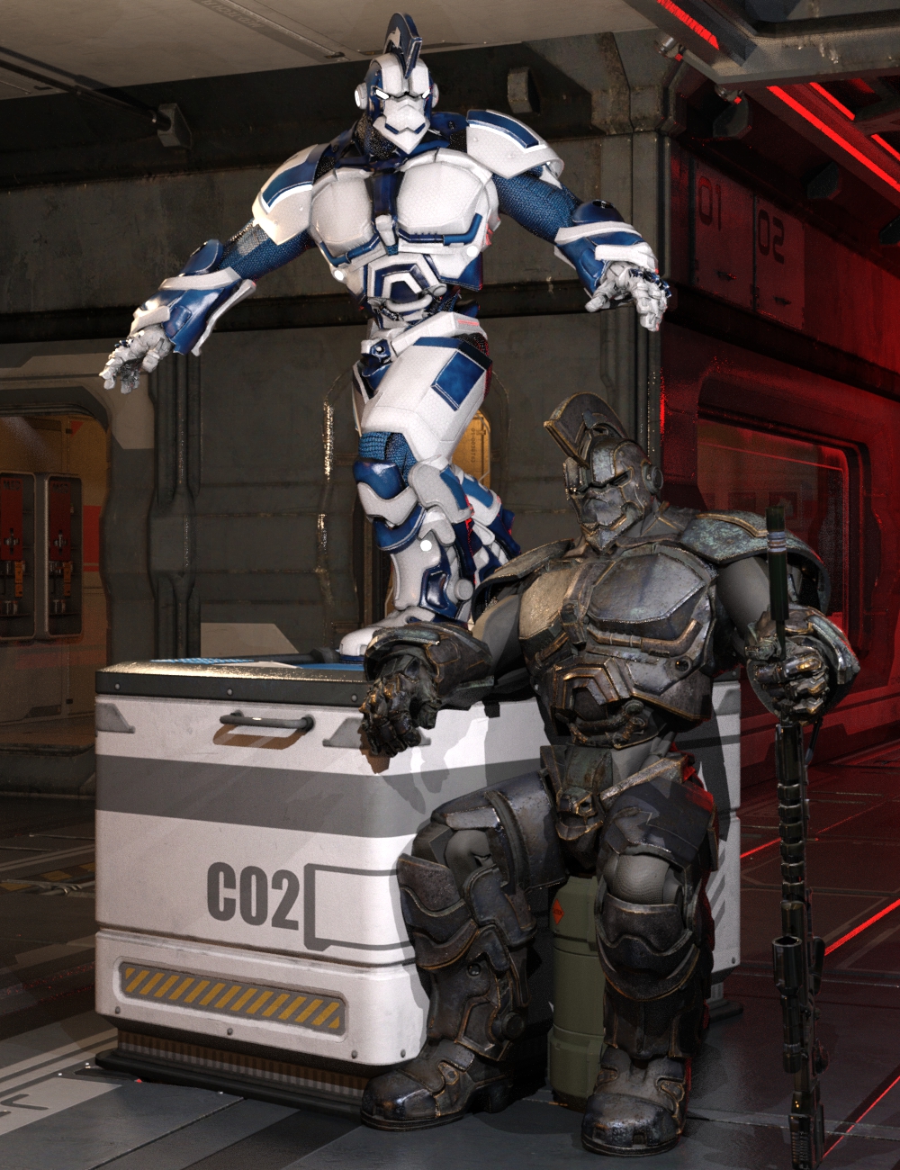 Project ARES Attitude Poses | Daz 3D