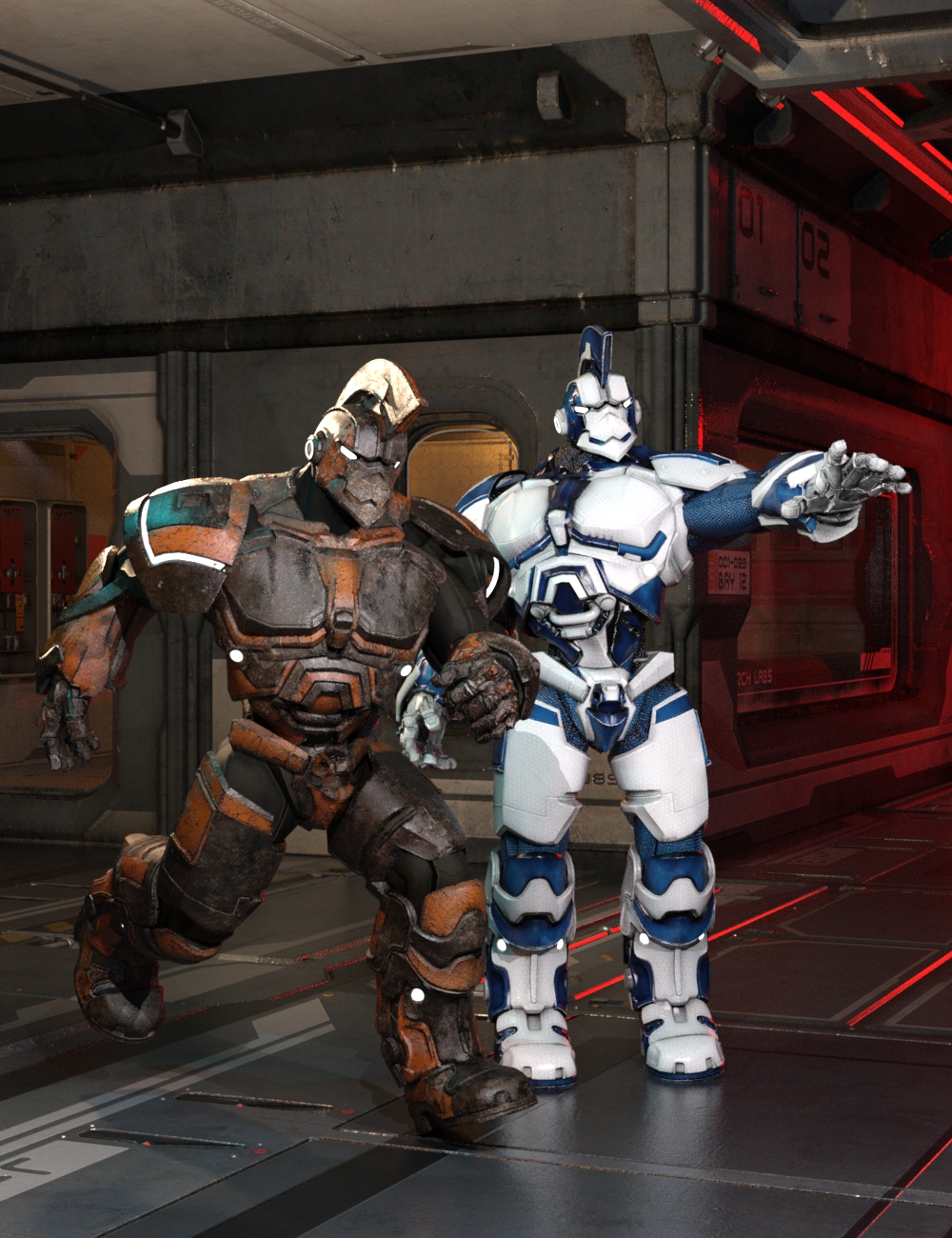 Project ARES Attitude Poses | Daz 3D