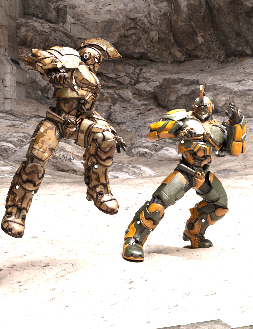 Project ARES Attitude Poses | Daz 3D