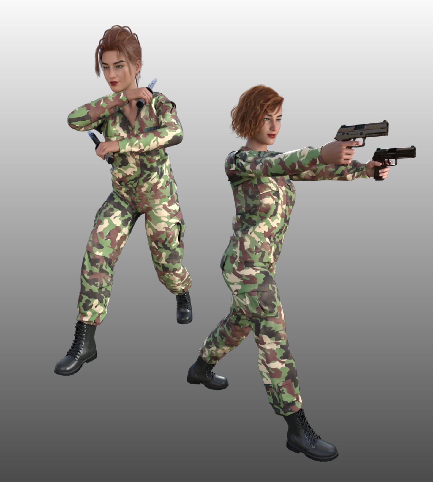 FG Military Poses | Daz 3D
