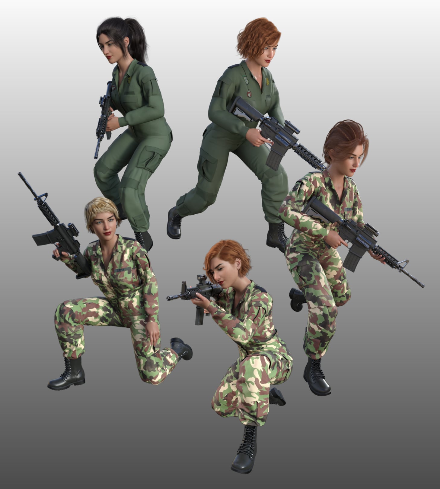 FG Military Poses | Daz 3D
