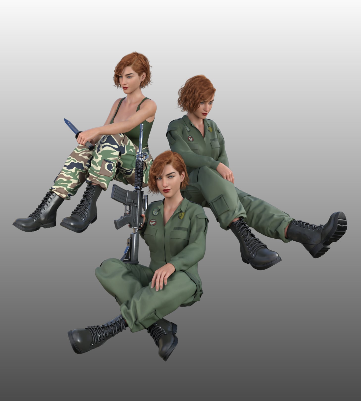 FG Military Poses | Daz 3D