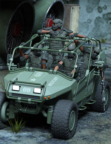 ATV Crew Poses for Genesis 8.1 Males | Daz 3D