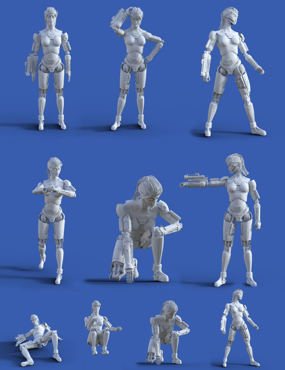 Steampunk Robot Poses | Daz 3D