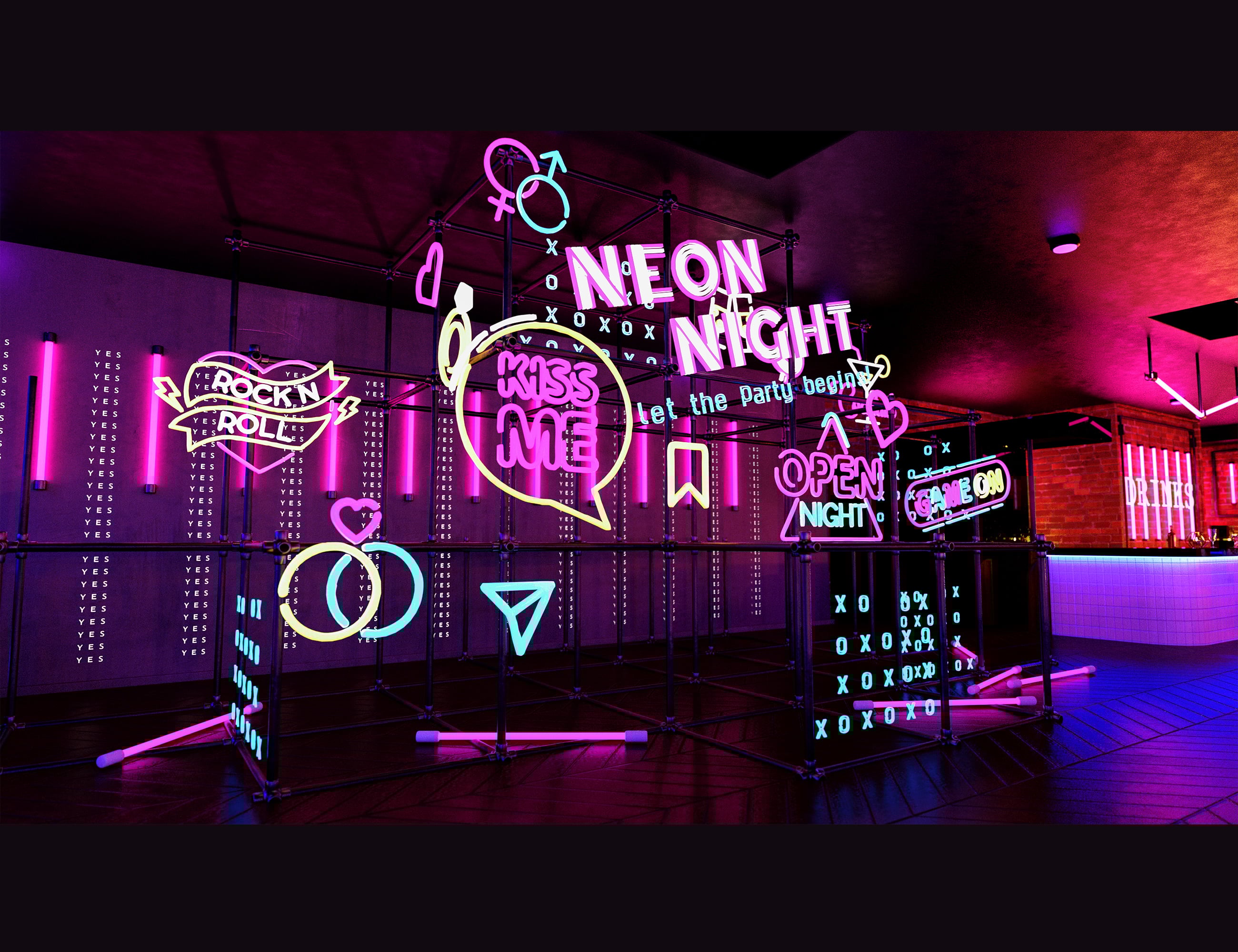 The Neon Bar Signs | Daz 3D