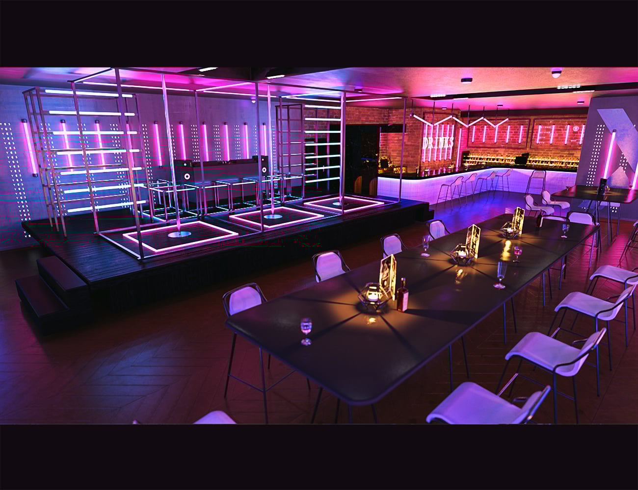 The Neon Bar Environment Bundle | Daz 3D