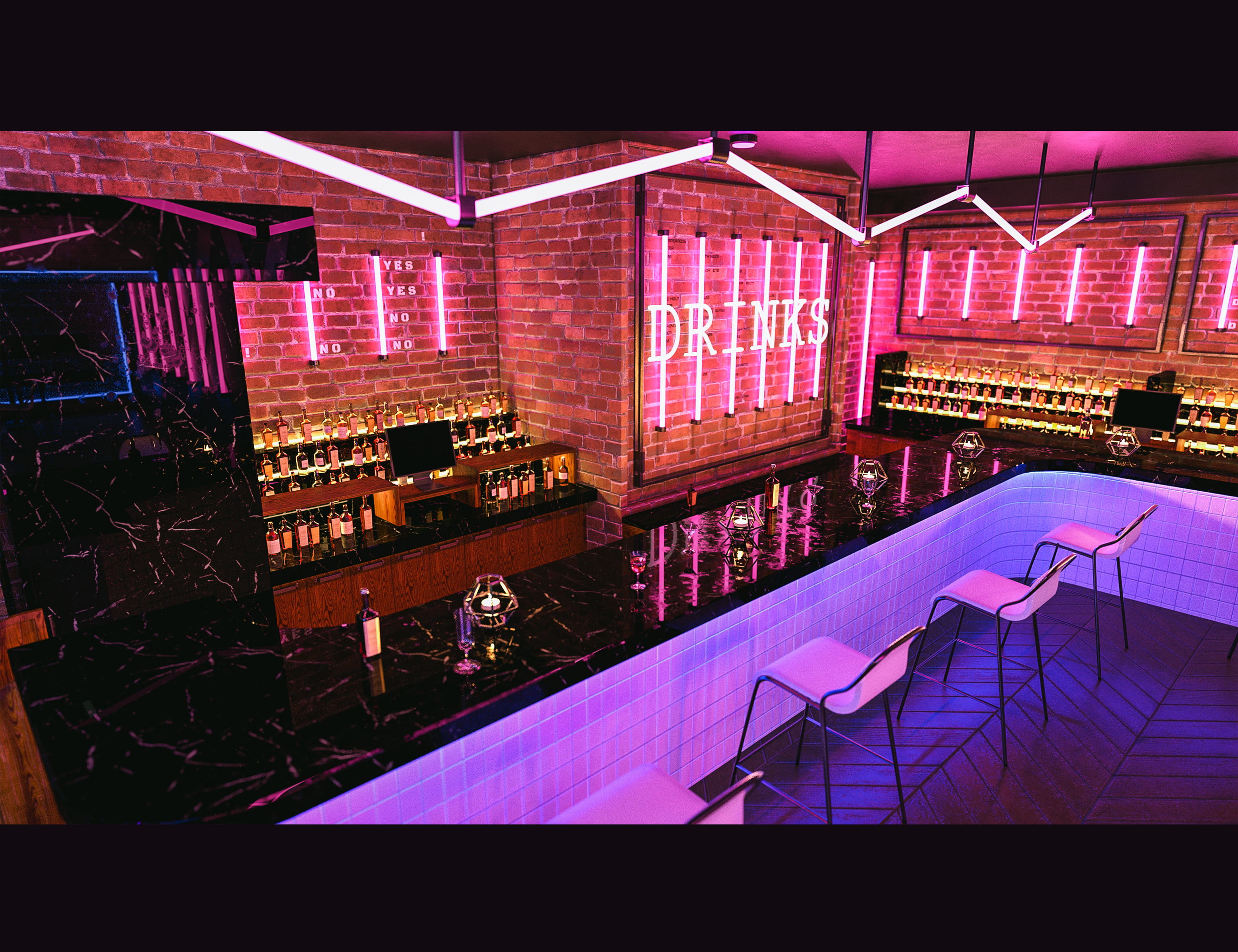 The Neon Bar Environment Bundle | Daz 3D