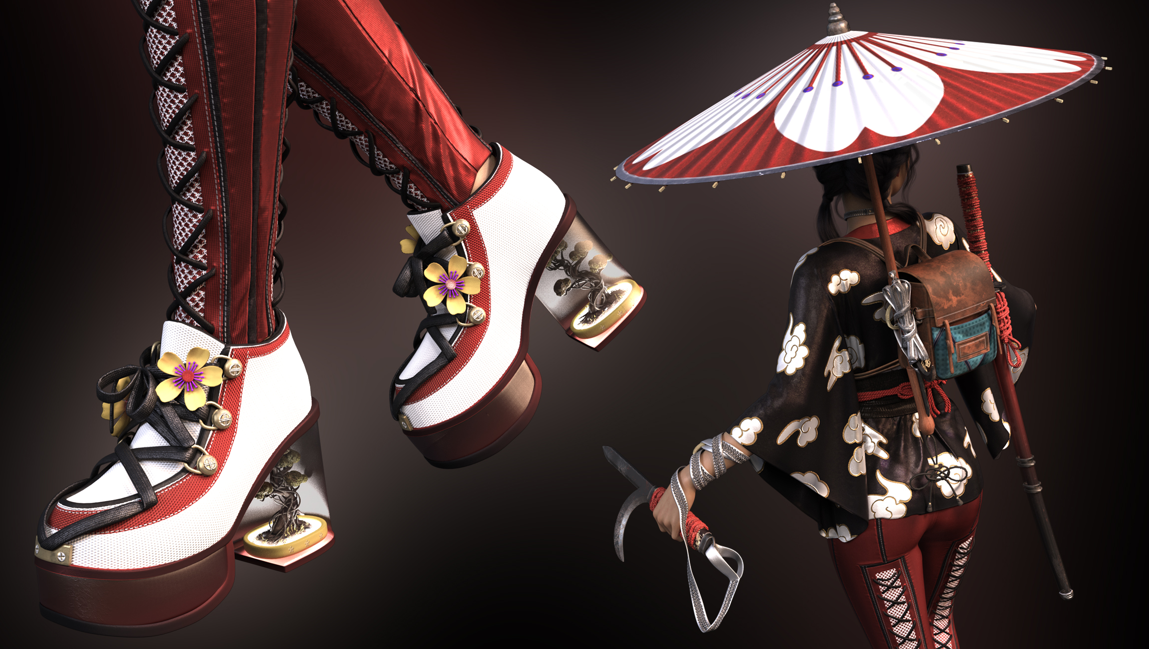 Doku Sakura HD Bundle for Genesis 8 and 8.1 Females | Daz 3D