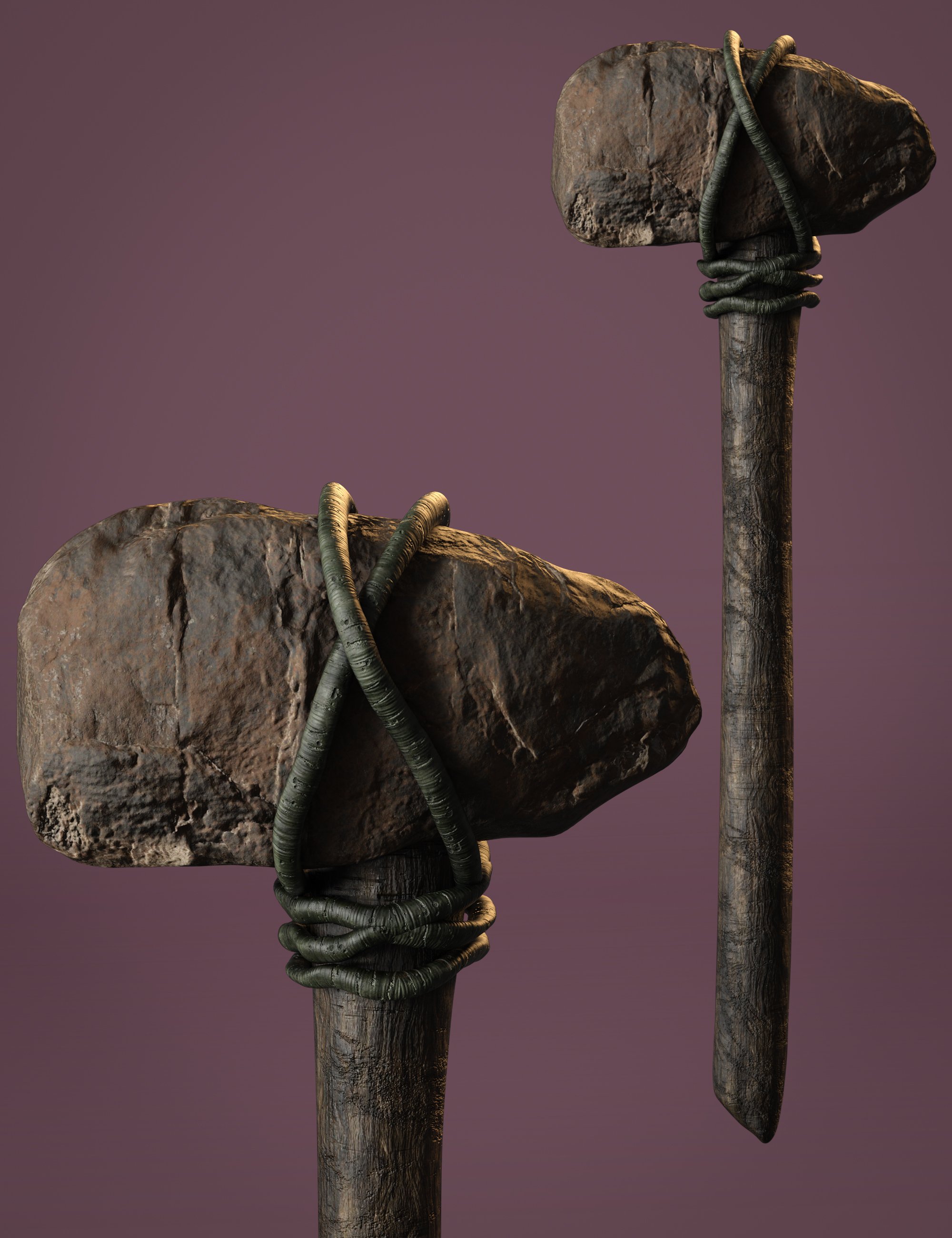 BW Primitive Weapons Set 02 for Genesis 8 and 8.1 | Daz 3D