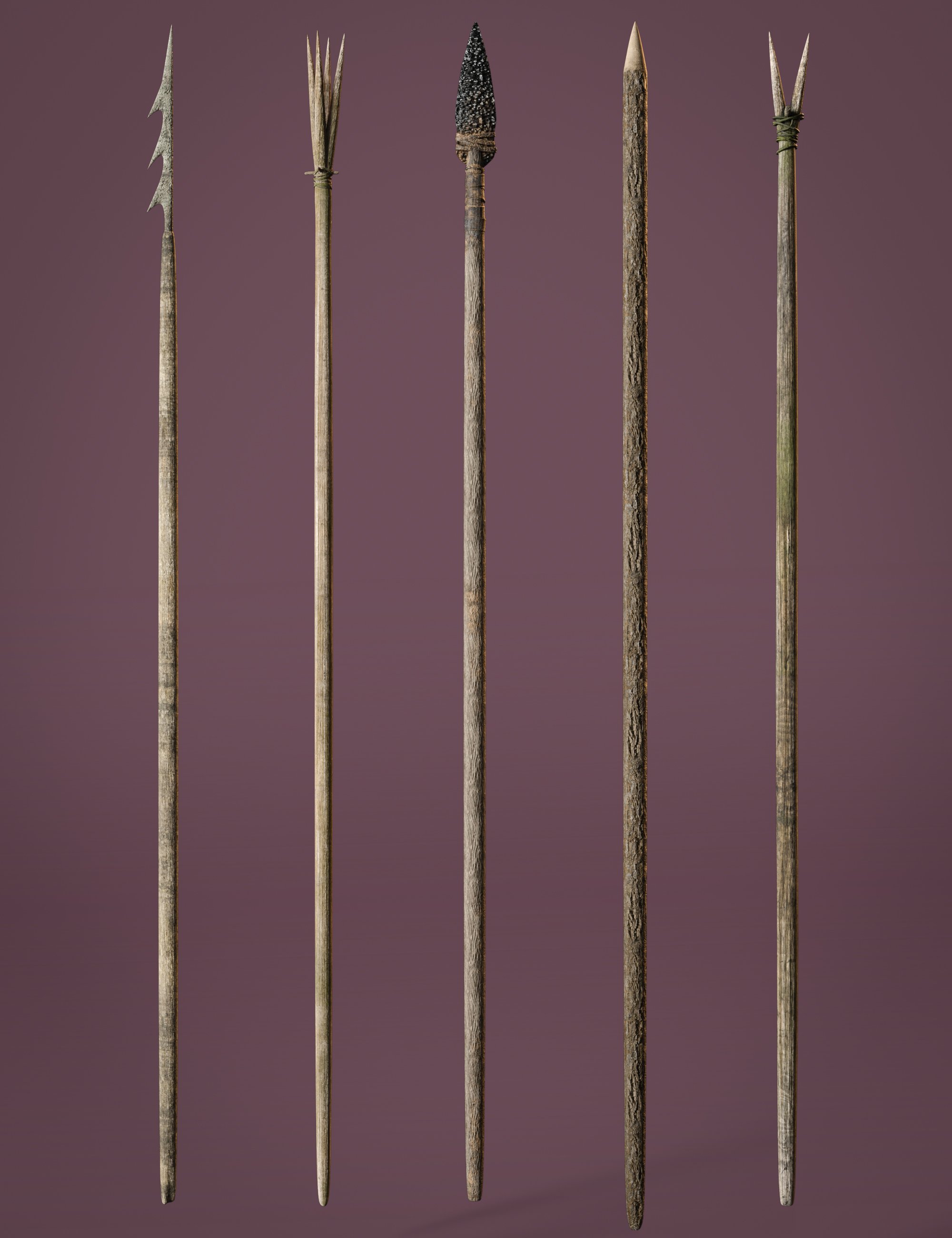 BW Primitive Weapons Set 03 for Genesis 8 and 8.1 | Daz 3D