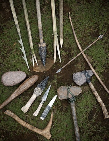 BW Primitive Weapons Bundle for Genesis 8 and 8.1 | Daz 3D