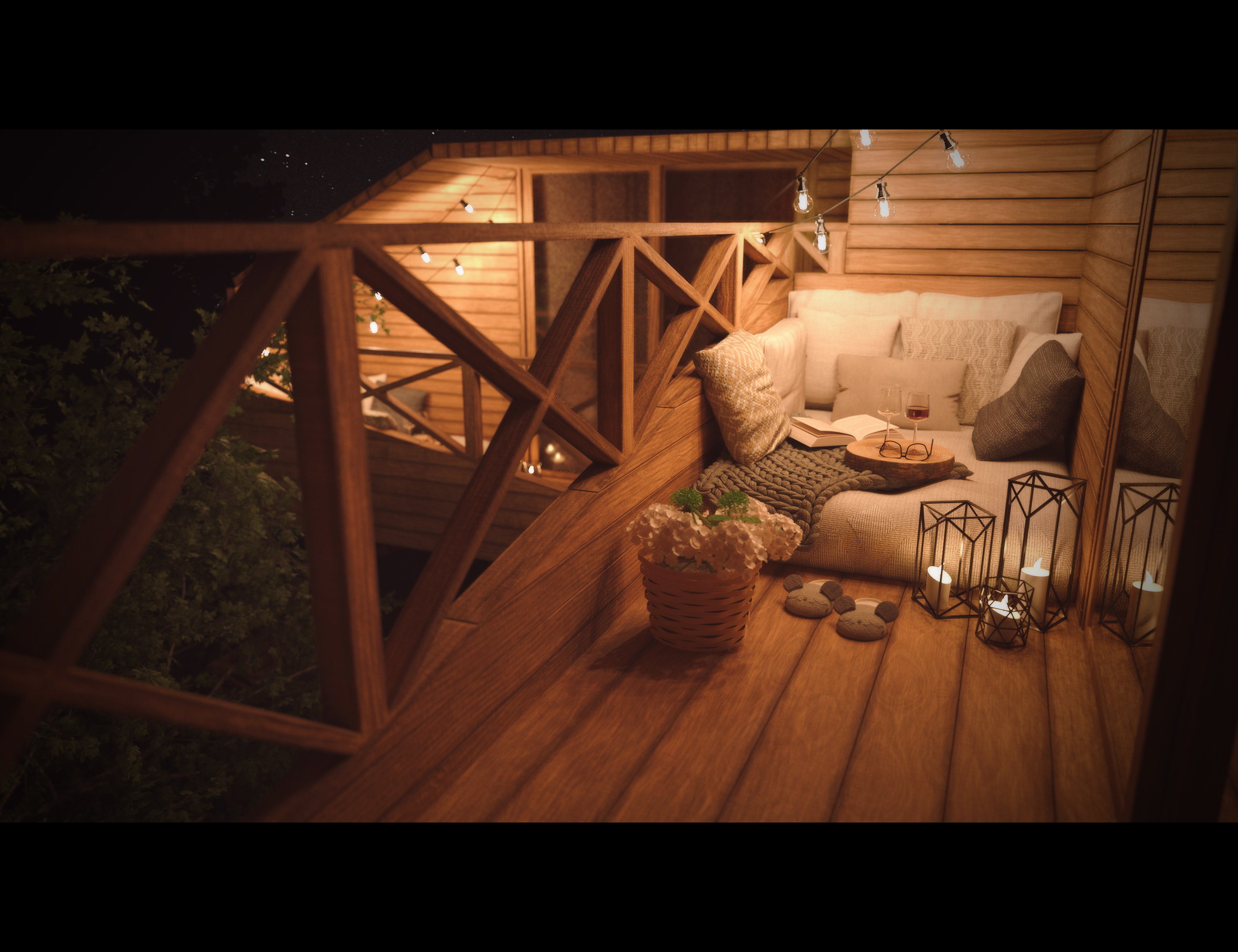 Small Cozy Balcony | Daz 3D