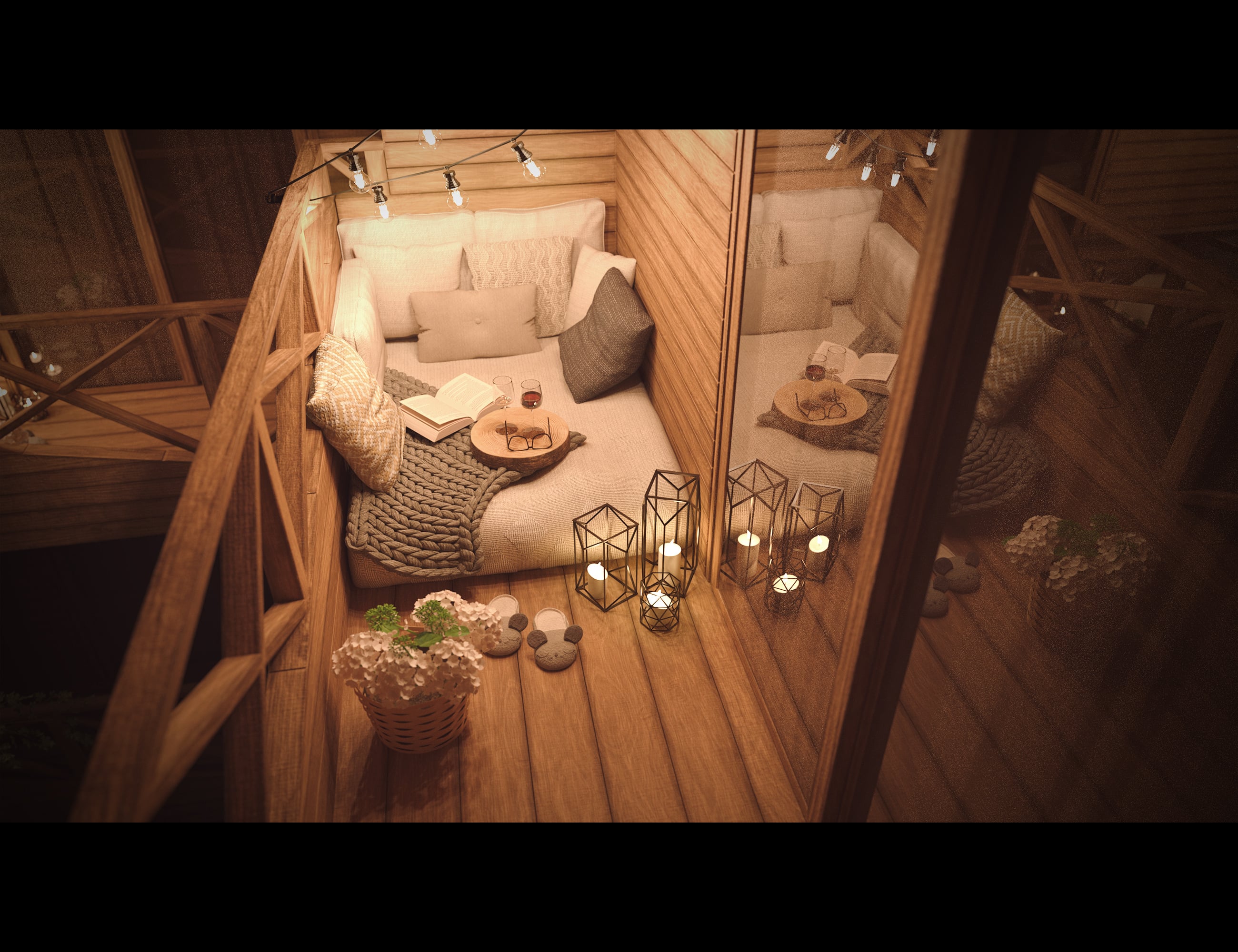 Small Cozy Balcony | Daz 3D