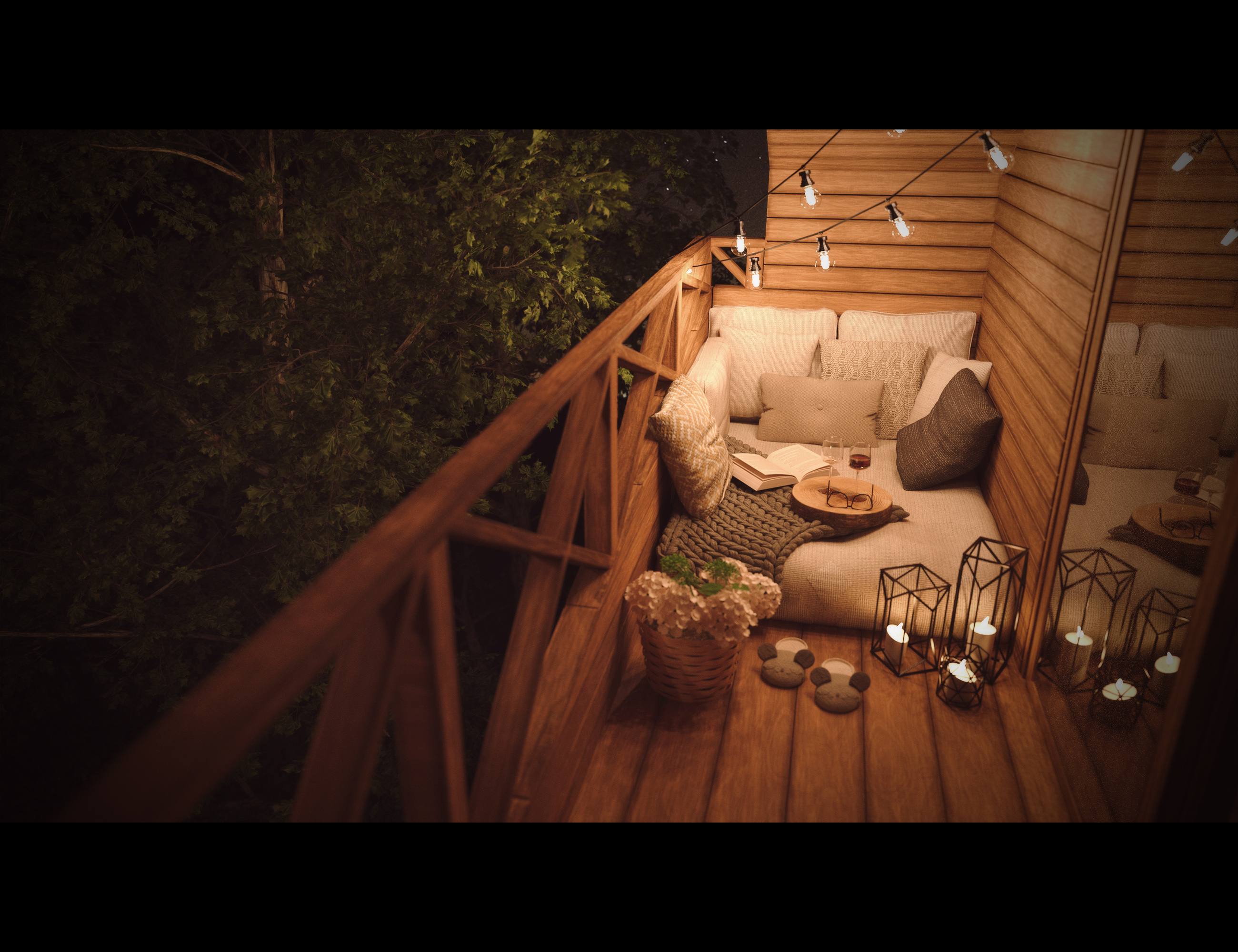Small Cozy Balcony | Daz 3D